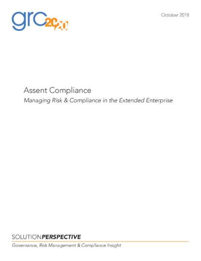 Assent Compliance | GRC 20/20 Research, LLC