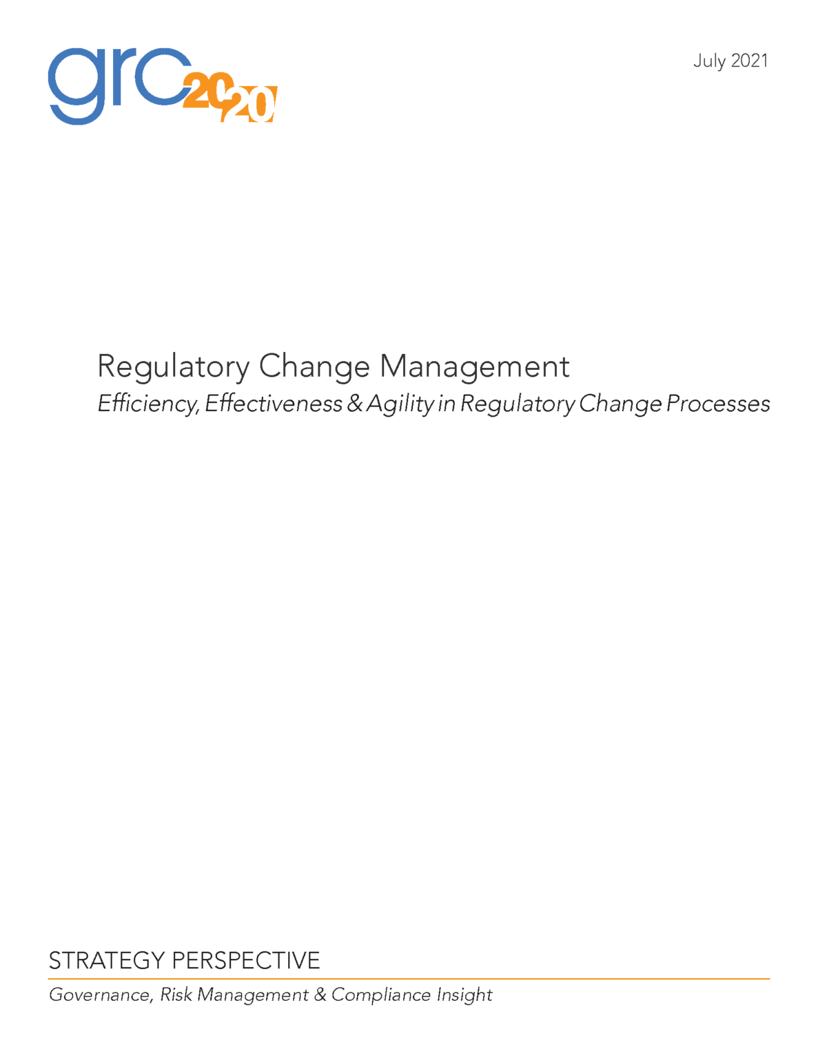 Risk & Resiliency Management Maturity Model | GRC 20/20 Research, LLC